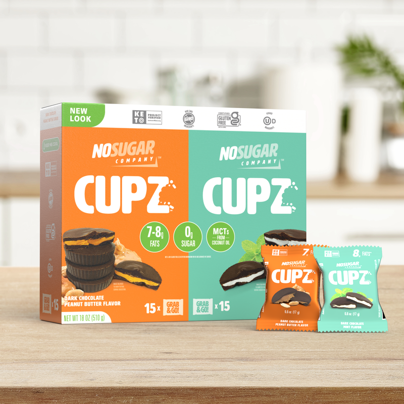 Healthy Dark Chocolate Keto Cups | The No Sugar Company - No Sugar ...